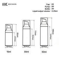 China 15ml 30ml 50ml Skin Barrier Repair Airless Bottle Piston Vacuum Sealing FDA Compliant for sale