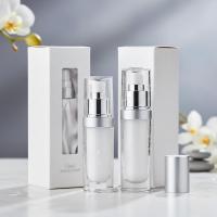 China 50ML 80ML Double Layer Acrylic Airless Pump Bottle Vacuum Packaging for Skincare for sale
