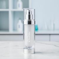 China Double Layer Acrylic Airless Pump Bottle 15ml 30ml 50ml Vacuum Fresh Lock Technology Leak Proof Skincare Packaging for sale