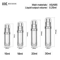 China Pill-Shaped Airless Pump Bottle 15ml 30ml Medical Vacuum Preservation 0.25ml Spray for Skincare Serums for sale