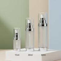 China 15ml 30ml 50ml Refillable Airless Pump Bottle Eco-Friendly Vacuum Packaging for Serums Creams for sale
