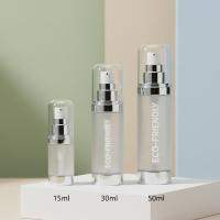 China 15ml 30ml 50ml Refillable Airless Pump Bottle Eco-Friendly Vacuum Packaging for Serums Creams for sale