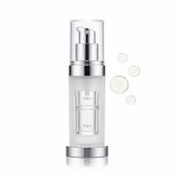 China 10ml 15ml Double Layer Airless Pump Bottle with Zinc Alloy Nozzle for Eye Cream for sale