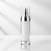 China Double Layer Acrylic Airless Pump Bottle 15ml 30ml 50ml Vacuum Fresh Lock Technology Leak Proof Skincare Packaging for sale