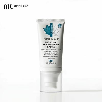 China Baby Sunscreen Airless Pump Tube 30ml 50ml 75ml Food Grade PE BPA Free PCR Eco Packaging for sale