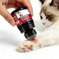 China 60ml PETG High Transparency Roller Ball Bottle Leak Proof Design Pet Topical Medication for sale