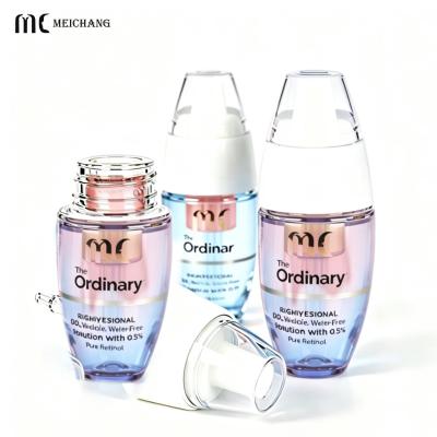 China PETG 30ml+3ml Airless Dual Chamber Scalp Serum Bottle for Hair Growth and Anti-Aging for sale