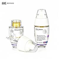 China Medical Grade PETG Dual Chamber Bottle 30ml 3ml for Pet Nutritional Supplements Powder Liquid Separation Fresh Mix Packaging for sale