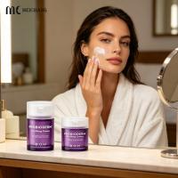 China 15g-100g Double-Wall Airless Press Cream Jar Airless Vacuum Chamber for Organic Skincare Active Ingredients for sale
