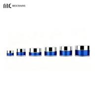 China Custom Luxury Double Wall Acrylic Neck Cream Jar 5G-50G High Transparency Light-Proof Cosmetic Packaging for sale