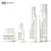 China Luxury Crystal Clear Glass Skincare Packaging Set 30ml 50g 100ml 120ml Leakproof OEM ODM for sale