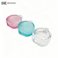 China 20ml Macaron Frosted Flat Round Glass Dropper Bottle for Barrier Repair Serum for sale
