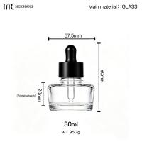 China 30ml Matte Black Glass Dropper Bottle with CR Child Resistant Cap for CBD Tinctures and Herbal Extracts for sale