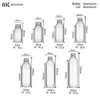 China Light-Proof Leak-Proof Aluminum Screw Cap Bottle 40ml to 250ml UV Protection for sale