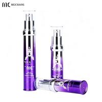 China 15ml 30ml Metallic Vacuum Airless Eye Cream Bottle Ergonomic Light Proof for sale