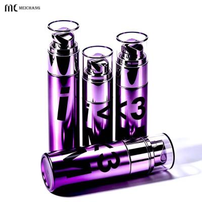 China 20g / 30g / 40g / 50g PCR Metallic Airless Bottle for Anti-Aging Cream, Serum & Medical Skincare Packaging(MC-287) for sale