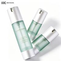 China 20ml/30ml/50ml Luxury Frosted Green PCR Refillable Airless Bottle for Serum & Lotion Packaging(MC-289) for sale