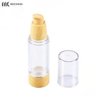 China 15ml 25ml 30ml 40ml 50ml Water Transfer Printing Pump Airless Bottle for Sustainable Skincare Packaging（MC-291） for sale