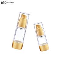 China 15ml 25ml 30ml 40ml 50ml Water Transfer Printing Pump Airless Bottle for Sustainable Skincare Packaging（MC-291） for sale