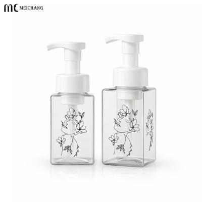 China 120ml/250ml/450ml Square PETG Foam Pump Bottle for Cosmetic Packaging, Facial Cleanser, Foaming Hand Wash and Body Wash（MC-1800） for sale