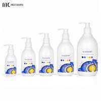 China 100ml-500ml Round PE Shampoo Bottle with Lotion Pump Custom Plastic Personal Care Packaging Bottle（MC-440） for sale