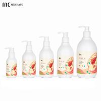 China 100ml-500ml Round PE Shampoo Bottle with Lotion Pump Custom Plastic Personal Care Packaging Bottle（MC-440） for sale