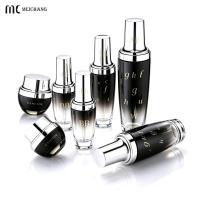 China Premium Glass Skincare Packaging Set with Optional Amber Light-Blocking Cream Jar & Serum Bottle Collection(MC-314) for sale