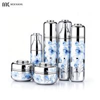 China Refillable Glass Skincare Packaging Set with Freshness-Sealing Design for Sustainable Beauty Brands for sale