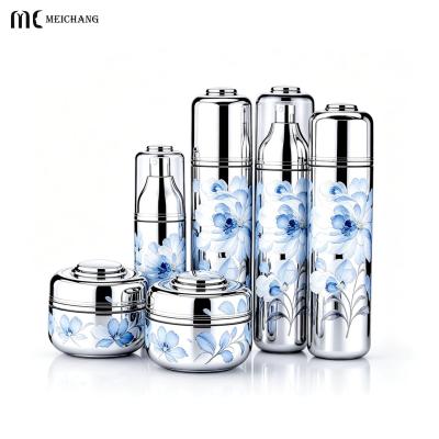 China Refillable Glass Skincare Packaging Set with Freshness-Sealing Design for Sustainable Beauty Brands for sale