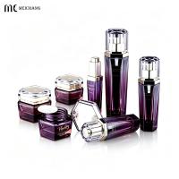 China 30g/50g/30ml/40ml/110ml Hexagonal Glass Skincare Packaging Set – Ergonomic Geometric Glass Bottles & Cream Jars for High-End Tech Skincare(MC-325) for sale