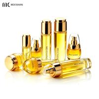 China 30g/50g/30ml/50ml/90ml/110ml Premium Glass Skincare Packaging Set with Creative Caps Multi-Size Glass Bottles & Cream Jars(MC-326) for sale