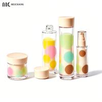 China 50g/45ml/110ml/145ml Light-Blocking Refillable Glass Skincare Packaging Set – Customizable UV-Protective Cosmetic Bottles & Cream Jar for Sustainable Beauty Brands(MC-327) for sale