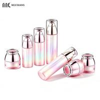 China 30g/50g/40ml/80ml/100ml Luxury Vacuum Metallized Light-Barrier Glass Skincare Packaging Set with Lotion Pump Bottle & Cream Jar (MC-328) for sale