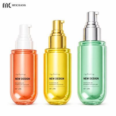 China 40ml 60ml 80ml 100ml 120ml Eco-Friendly Pill-Shaped PCR PET Cosmetic Bottle with Interchangeable Fine Mist Spray & Lotion Pump for Body Oil & Skincare(MC-444) for sale