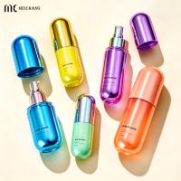 China 40ml 60ml 80ml 100ml 120ml Eco-Friendly Pill-Shaped PCR PET Cosmetic Bottle with Interchangeable Fine Mist Spray & Lotion Pump for Body Oil & Skincare(MC-444) for sale