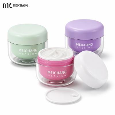 China 60g Refillable Cosmetic Jar with PP Replaceable Inner Liner(MC-P-562) for sale