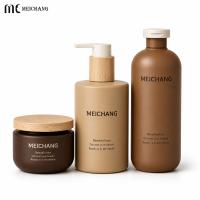 China 250/400/500ml Refillable PE Hair Care Packaging Set – Cylindrical Pump Bottle & Wide-Mouth Hair Mask Jar(MC-335) for sale