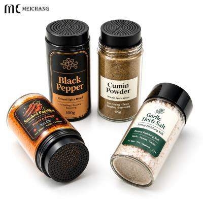 China 100g Plastic Powder Shaker Bottle with Double Cap for Spices & Baking Powders (MC-1511) for sale