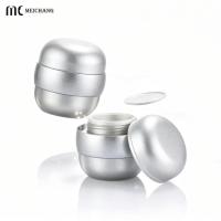 China 50g Double Wall Ball-Shaped Cosmetic Cream Jar for Premium Skincare Packaging(MC-P-569) for sale