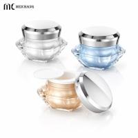 China 50g Double Wall Crystal Diamond Acrylic Cream Jar(MC-Y-571) for sale