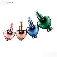 China 25ml, 50ml, 80ml and 120ml Heart-Shaped Electroplated PET Fine Mist Spray Bottle (MC-449) for sale