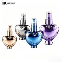 China 25ml, 50ml, 80ml and 120ml Heart-Shaped Electroplated PET Fine Mist Spray Bottle (MC-449) for sale