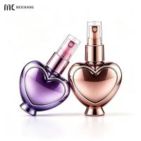China 25ml, 50ml, 80ml and 120ml Heart-Shaped Electroplated PET Fine Mist Spray Bottle (MC-449) for sale
