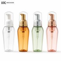China Custom PET Foaming Pump Bottle with Clear Protective Cap, 50ml & 80ml Special-Shaped Foam Pump Bottle（MC-1808） for sale