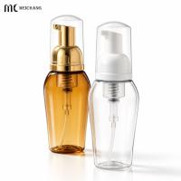 China Custom PET Foaming Pump Bottle with Clear Protective Cap, 50ml & 80ml Special-Shaped Foam Pump Bottle（MC-1808） for sale