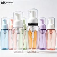 China Custom PET Foaming Pump Bottle with Clear Protective Cap, 50ml & 80ml Special-Shaped Foam Pump Bottle（MC-1808） for sale