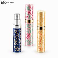 China Vintage Engraved Metal Perfume Atomizer, 3ml Refillable Portable Fragrance Spray Bottle (MC-1209) for sale