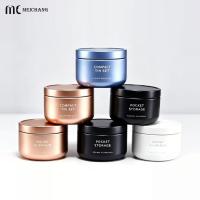 China 5-15g Refillable Aluminum Tin Jar with Screw-Top Lid for solid balm and skincare packaging(MC-807） for sale