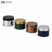 China 5g, 10g, 15g, 20g, 30g, 50g, 60g and 80g Refillable Anodized Aluminum Tins with Screw Top for Solid Perfume, Lip Balm & Herbal Salve(MC-808） for sale