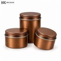 China 5g, 10g, 15g, 20g, 30g, 50g, 60g and 80g Refillable Anodized Aluminum Tins with Screw Top for Solid Perfume, Lip Balm & Herbal Salve(MC-808） for sale